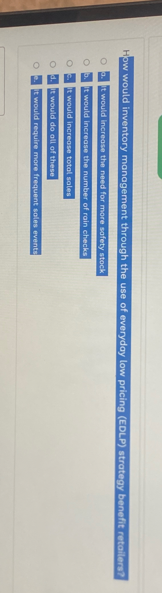 Solved How would inventory management through the use of | Chegg.com