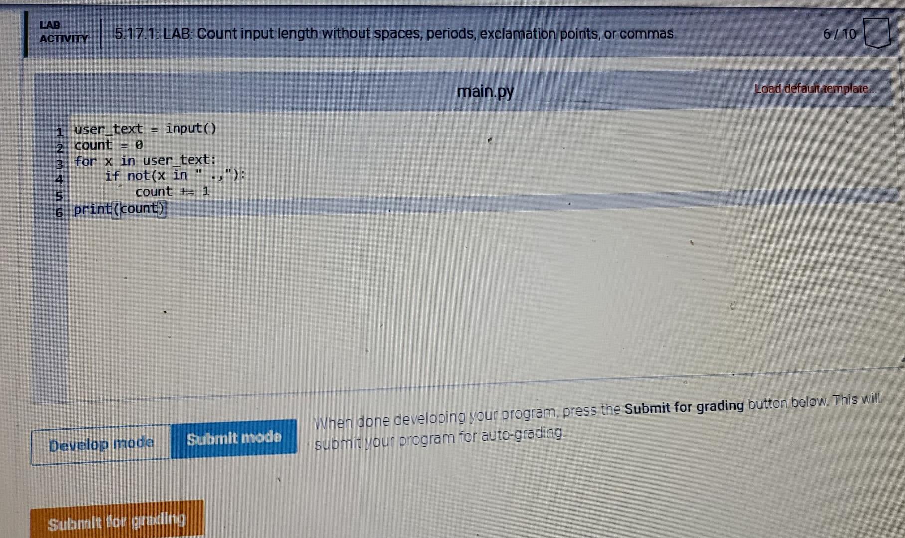 Solved Lab Activity 5171 Lab Count Input Length Without 4995