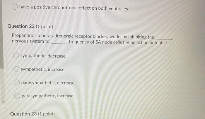 Solved have a positive chronotropic effect on both | Chegg.com