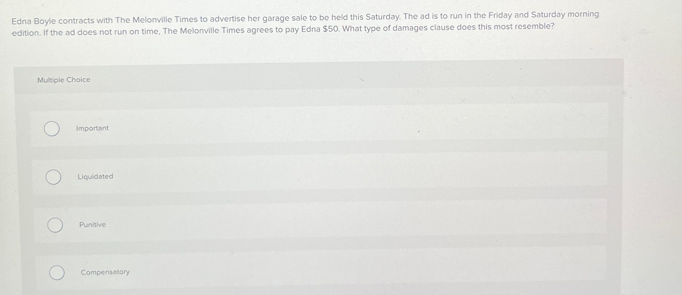 Solved Edna Boyle contracts with The Melonville Times to | Chegg.com