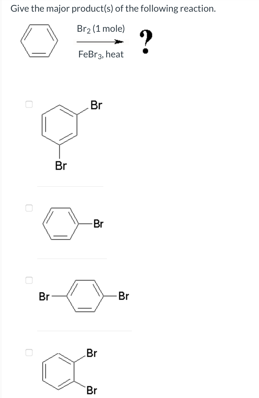 Solved Need help solving this: ﻿Give the major product(s) | Chegg.com