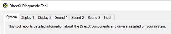 Solved DirectX Diagnostic ToolSystem Display 1 ﻿Display 2 | Chegg.com