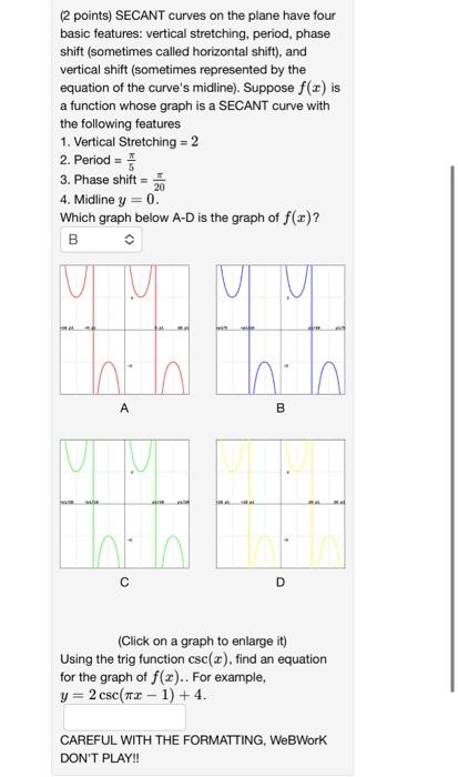 Solved (2 points) TANGENT curves on the plane have four | Chegg.com