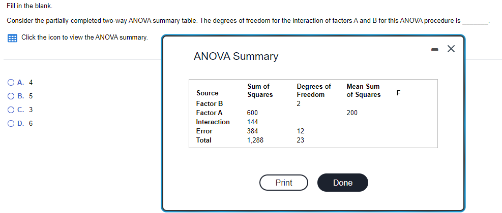Solved Fill in the blank.Consider the partially completed | Chegg.com
