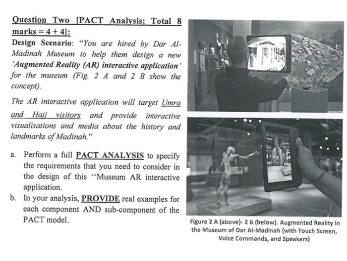 Question Two [PACT Analysis; Total 8 marks = 4 + 4: | Chegg.com