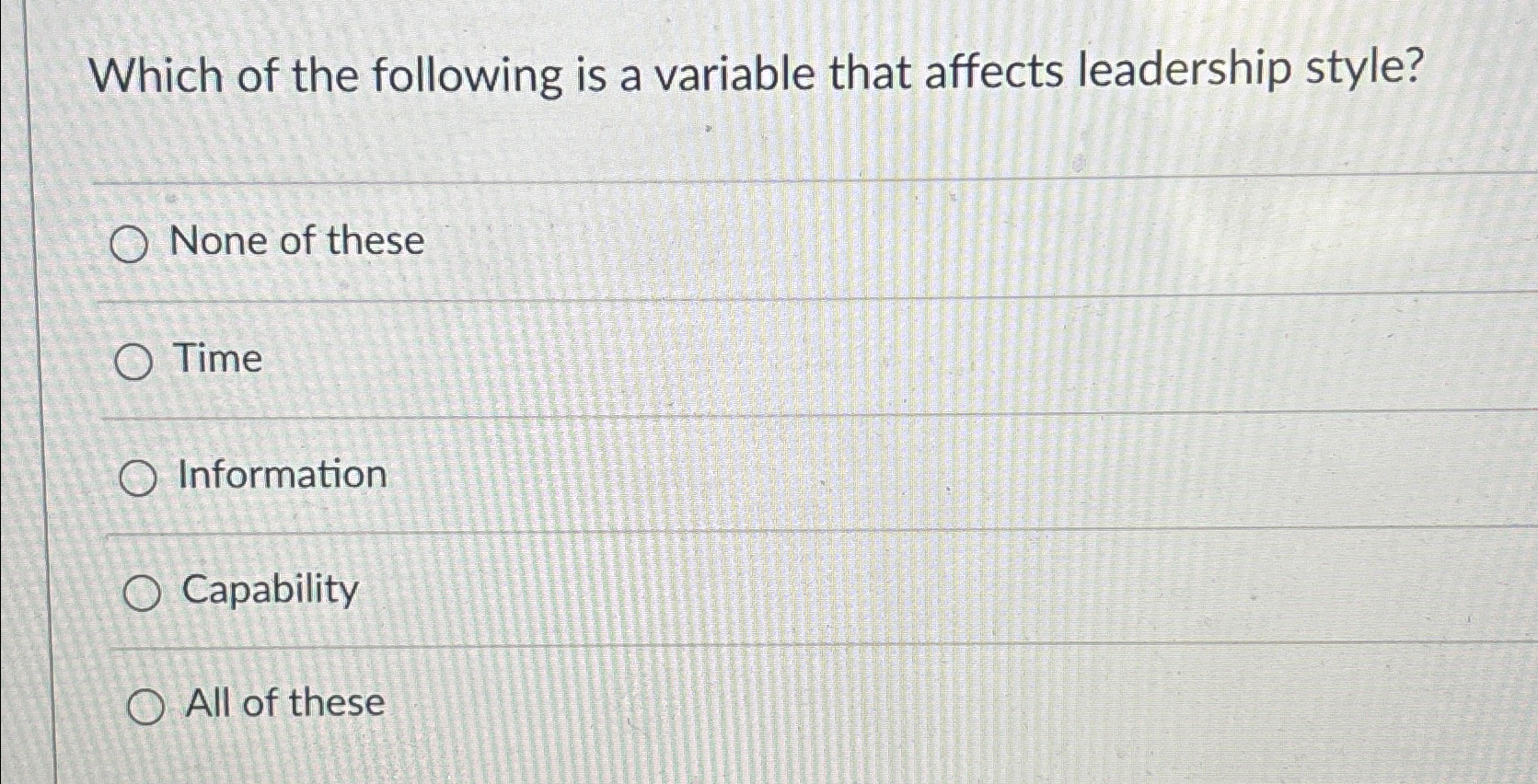 Solved Which of the following is a variable that affects | Chegg.com