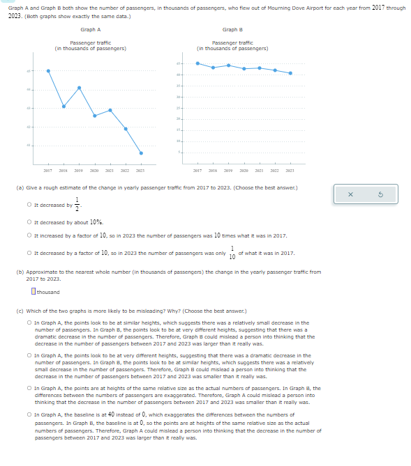 Graph A and Graph B both show the number of | Chegg.com