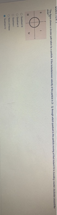 Solved UUEHUR "The figure shows a circular path taken by a | Chegg.com