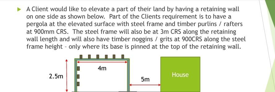 Solved c1A Client would like to elevate a part of their land | Chegg.com