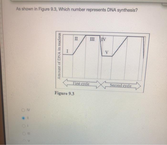 Solved As shown in Figure 9.3, Which number represents DNA | Chegg.com