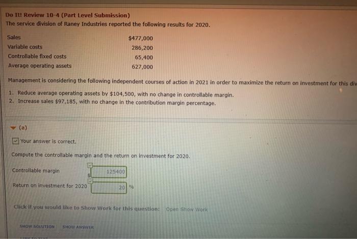 Solved Do It Review 10-4 (Part Level Submission) The service | Chegg.com