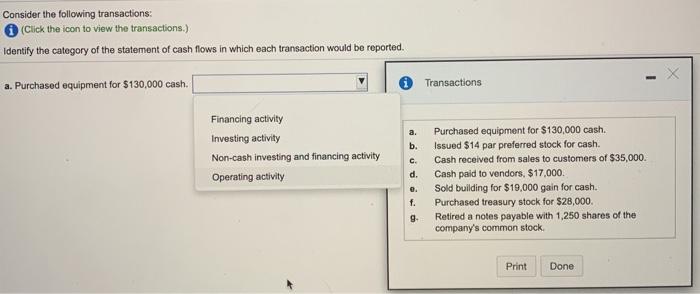 Solved Consider the following transactions: (Click the icon | Chegg.com