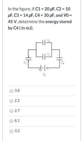 Solved In the figure, if C1 = 20 pF, C2 = 10 WF, C3 = 14 HF, | Chegg.com