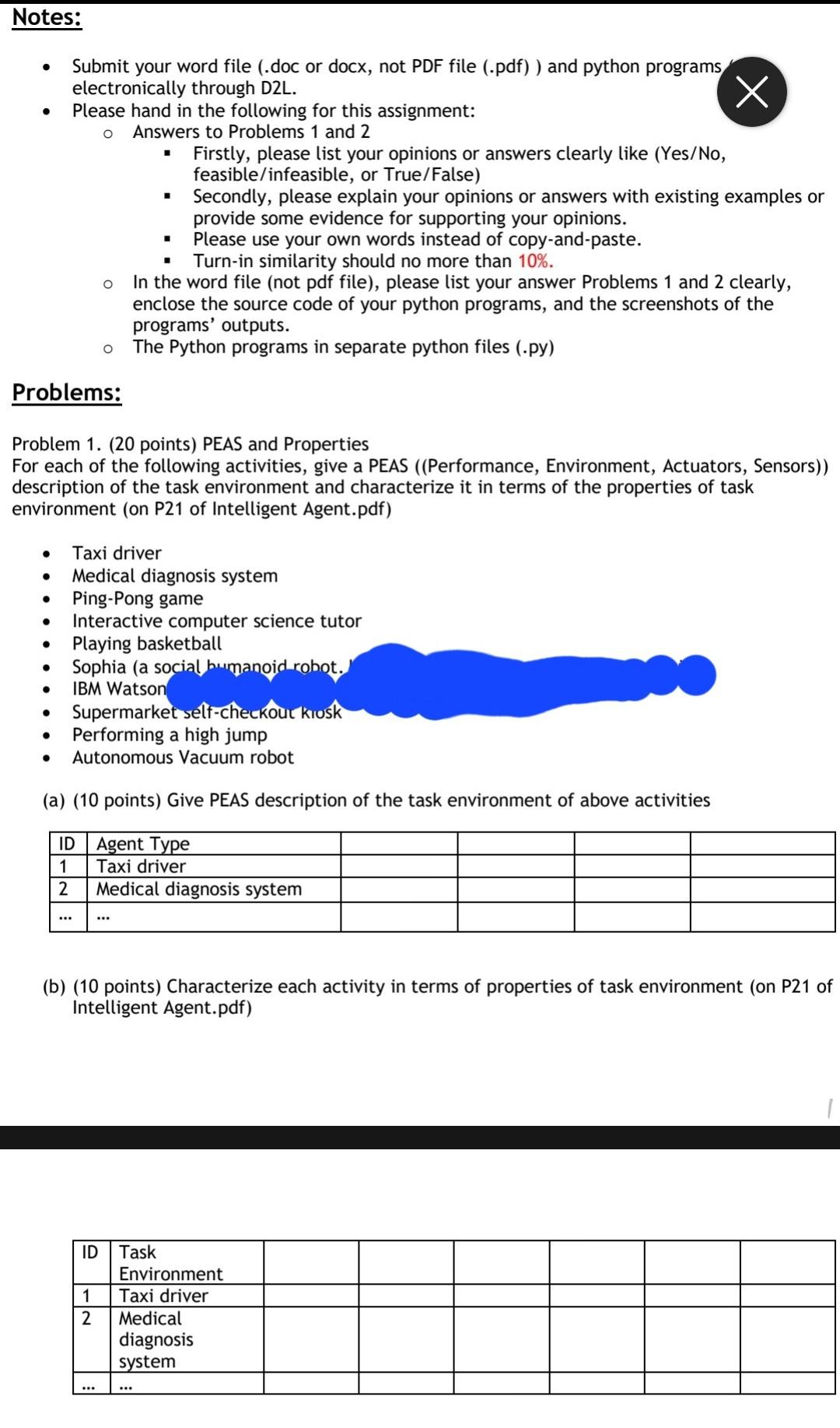 Solved Notes: - Submit your word file (.doc or docx, not PDF | Chegg.com