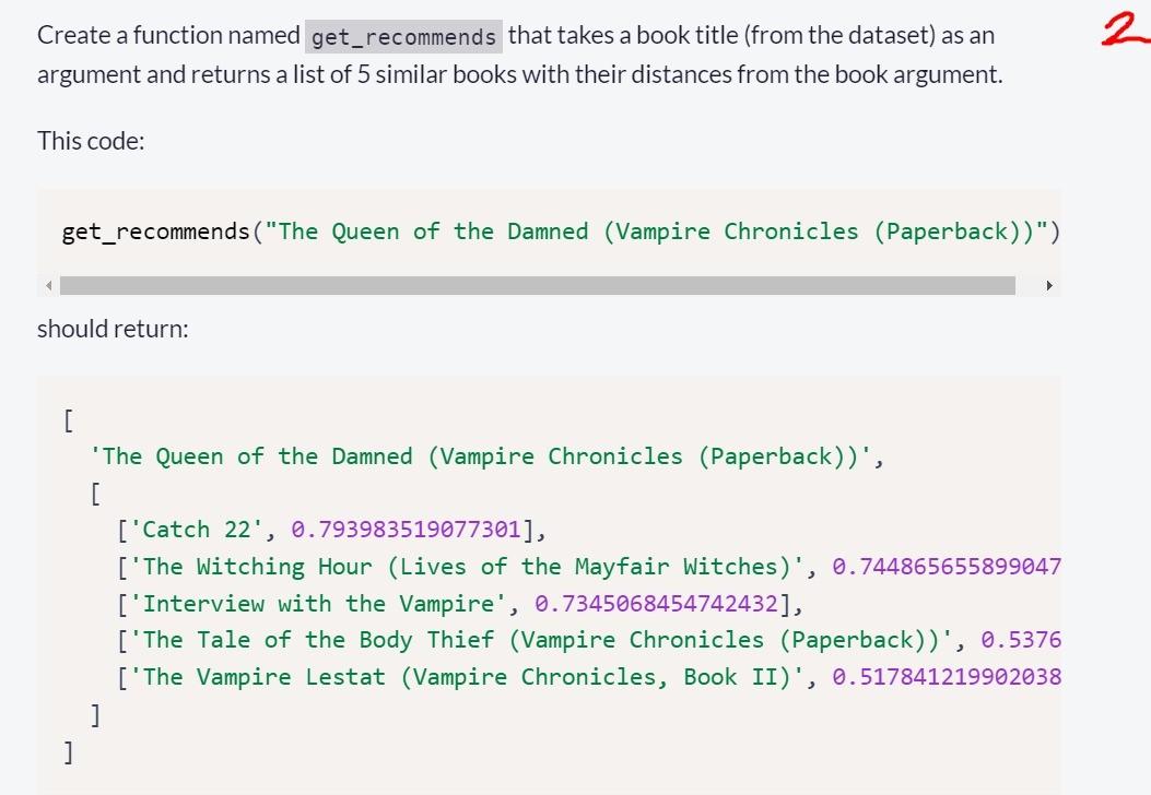 Solved Book Recommendation Engine using KNN You will be | Chegg.com