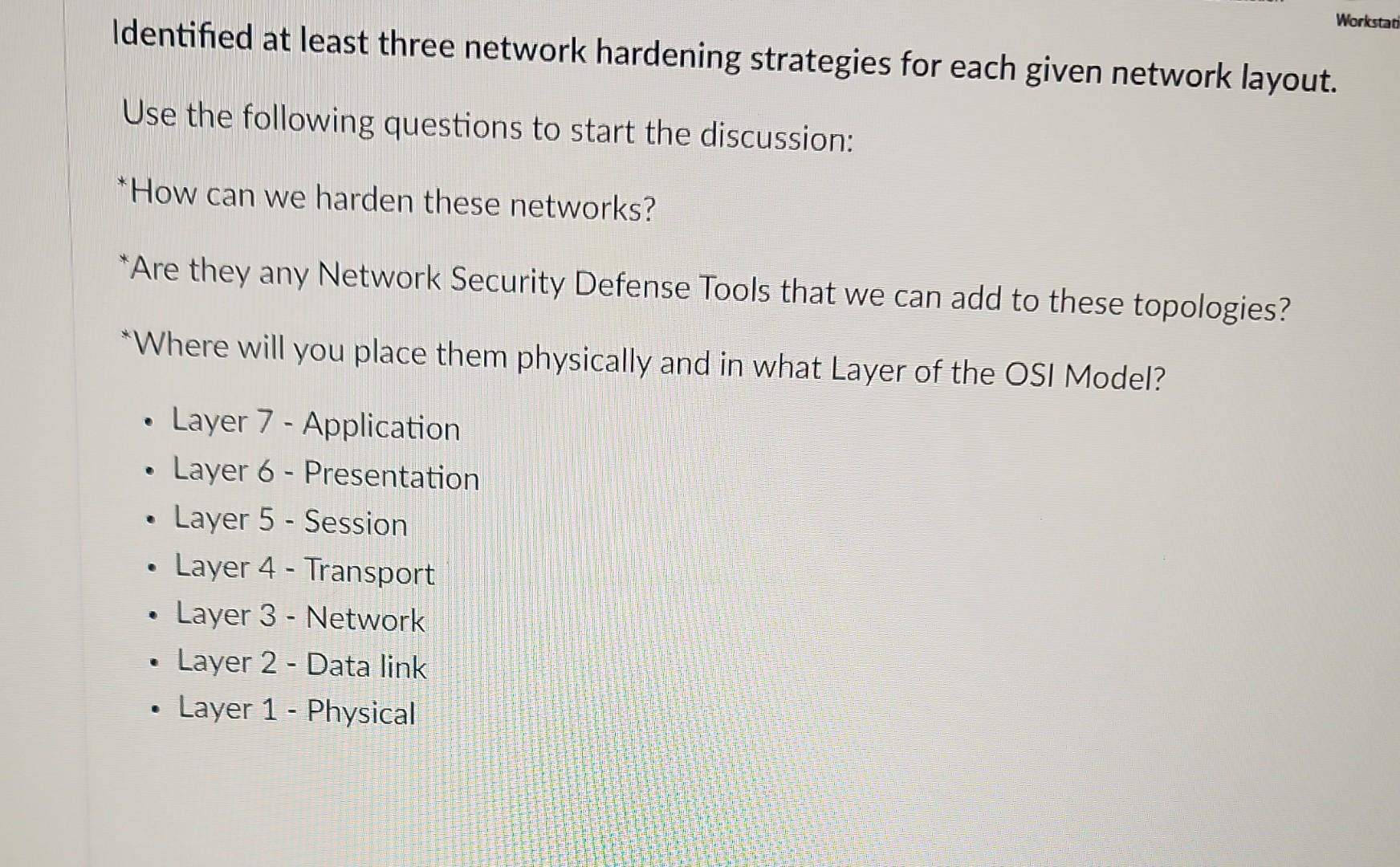 Solved Topology 1: Work group Topology 2: | Chegg.com
