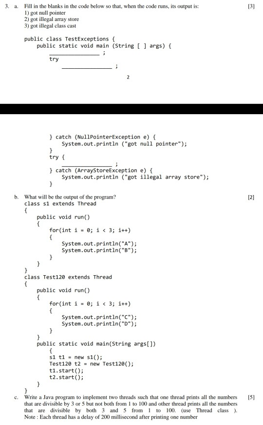 Solved 3. a. [3] Fill in the blanks in the code below so | Chegg.com