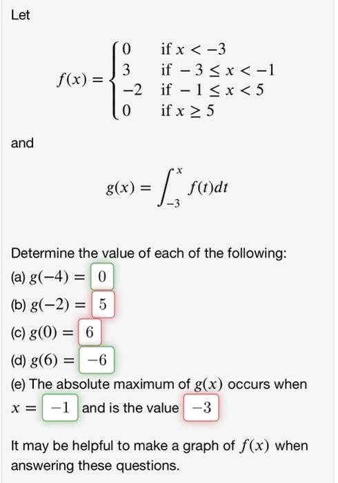 Solved Let f(x)=⎩⎨⎧03−20 if x