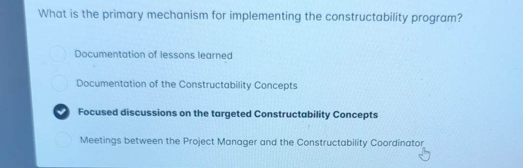 Solved What is the primary mechanism for implementing the | Chegg.com