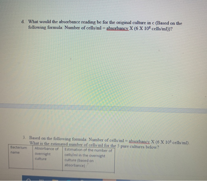 5. Graph absorbance (on y axis) vs. Time (on x axis). | Chegg.com