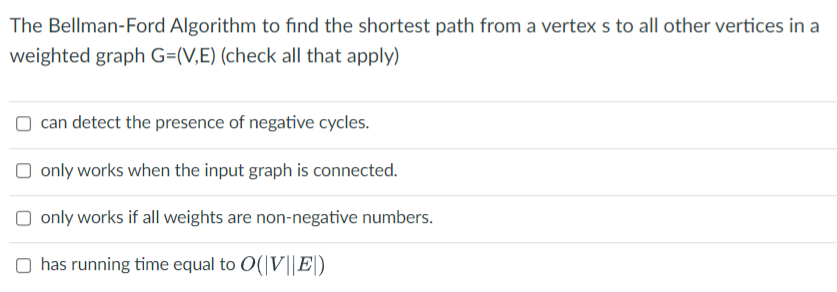 Solved The Bellman Ford Algorithm To Find The Shortest Path