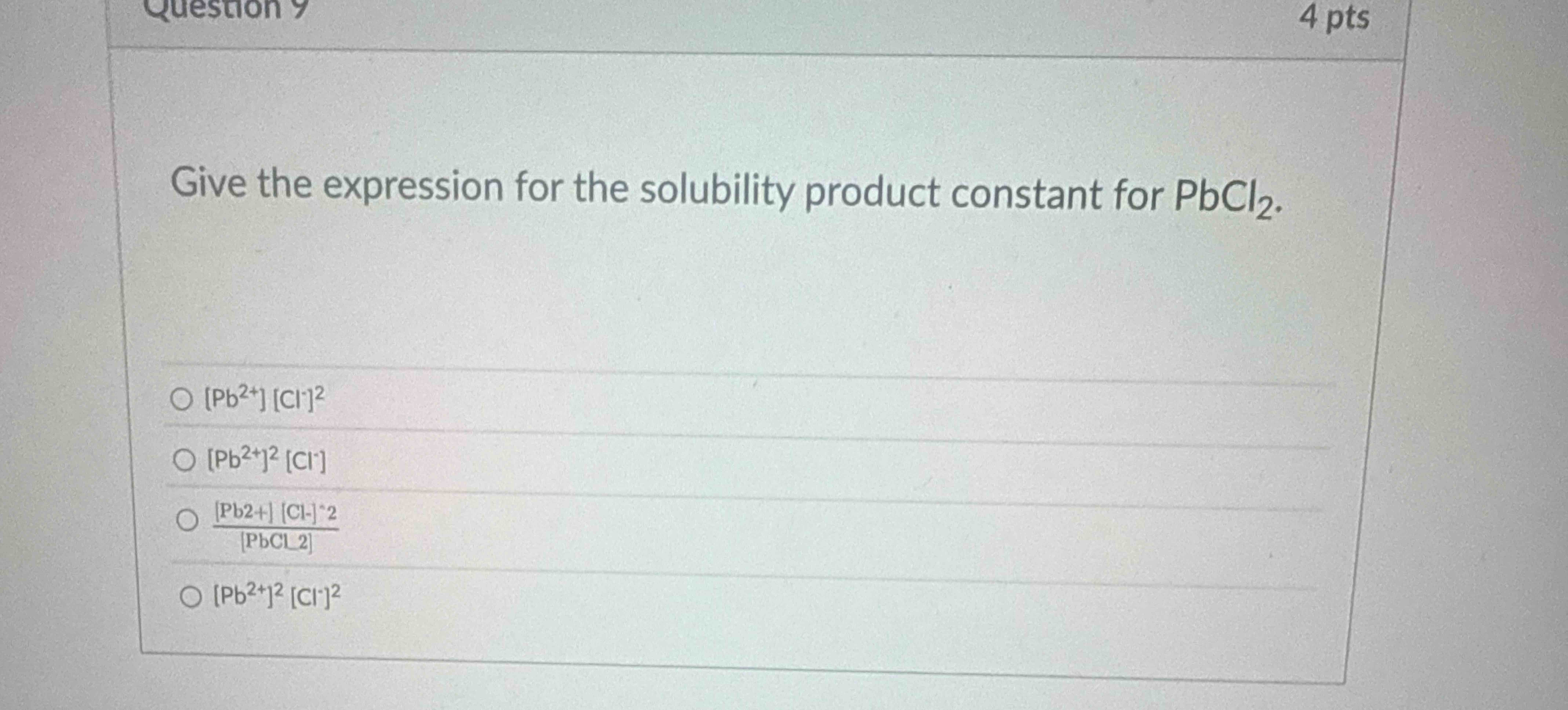 Solved Give the expression for the solubility product | Chegg.com