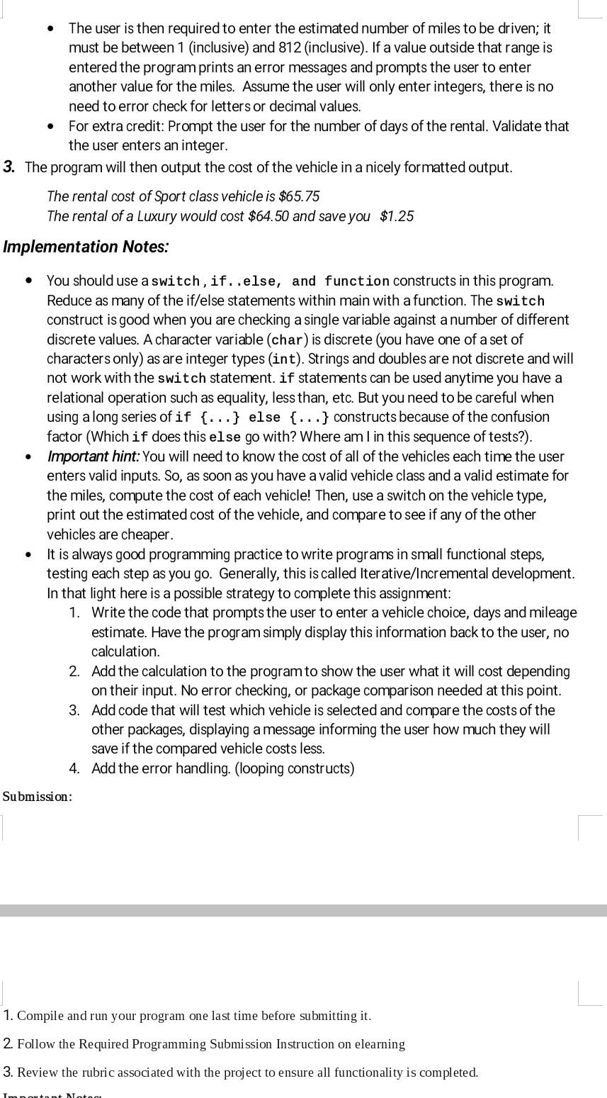 Solved . Project Outcomes: Develop a Ch program to solve a | Chegg.com