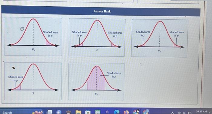 Solved The graphs correspond to a hypothesis test for | Chegg.com