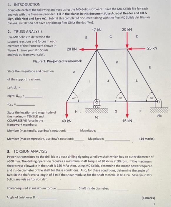 Solved can someone show me how to do this using MDSolids pls | Chegg.com