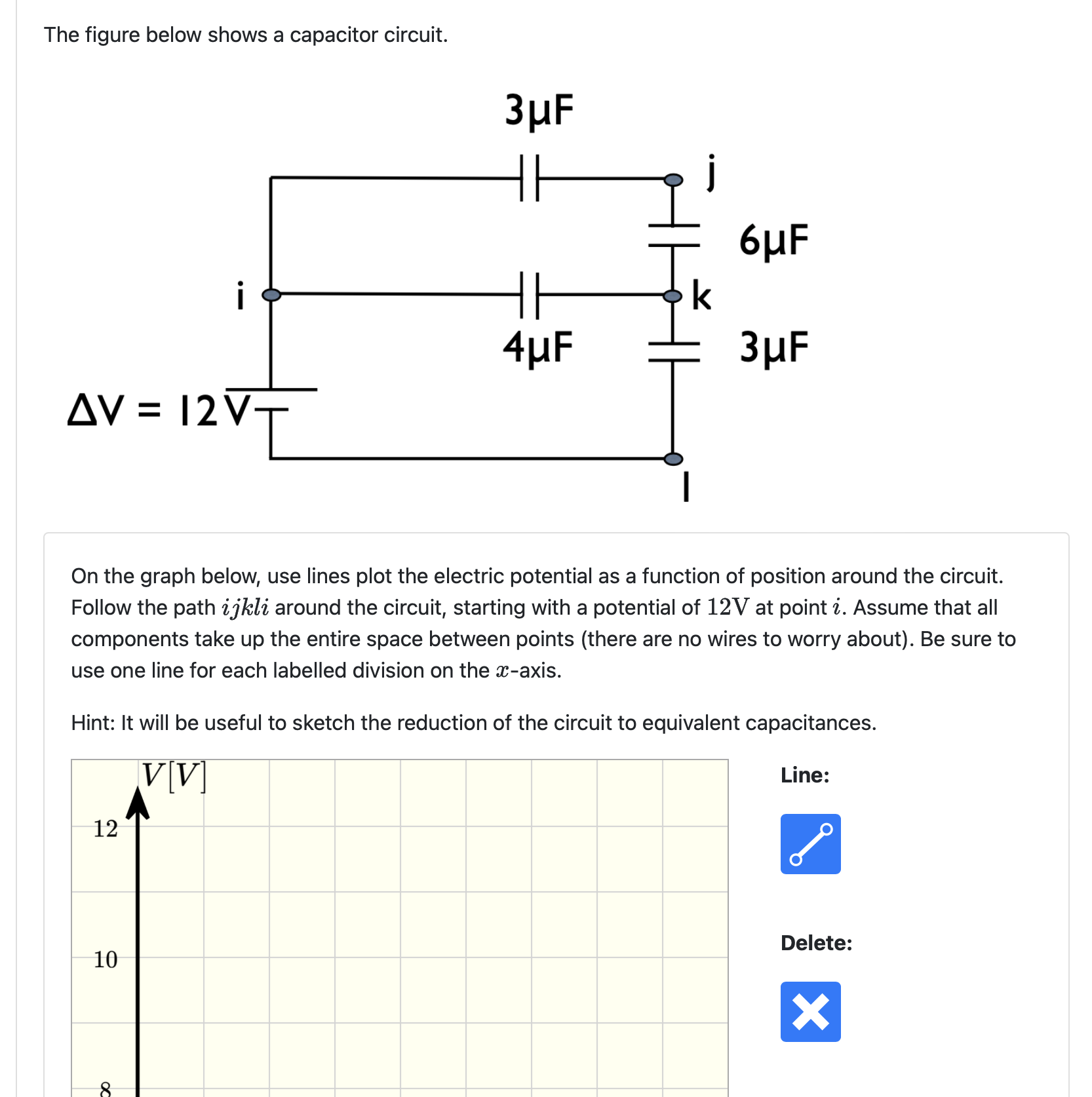 Solved The figure below shows a capacitor circuit.LOn the | Chegg.com