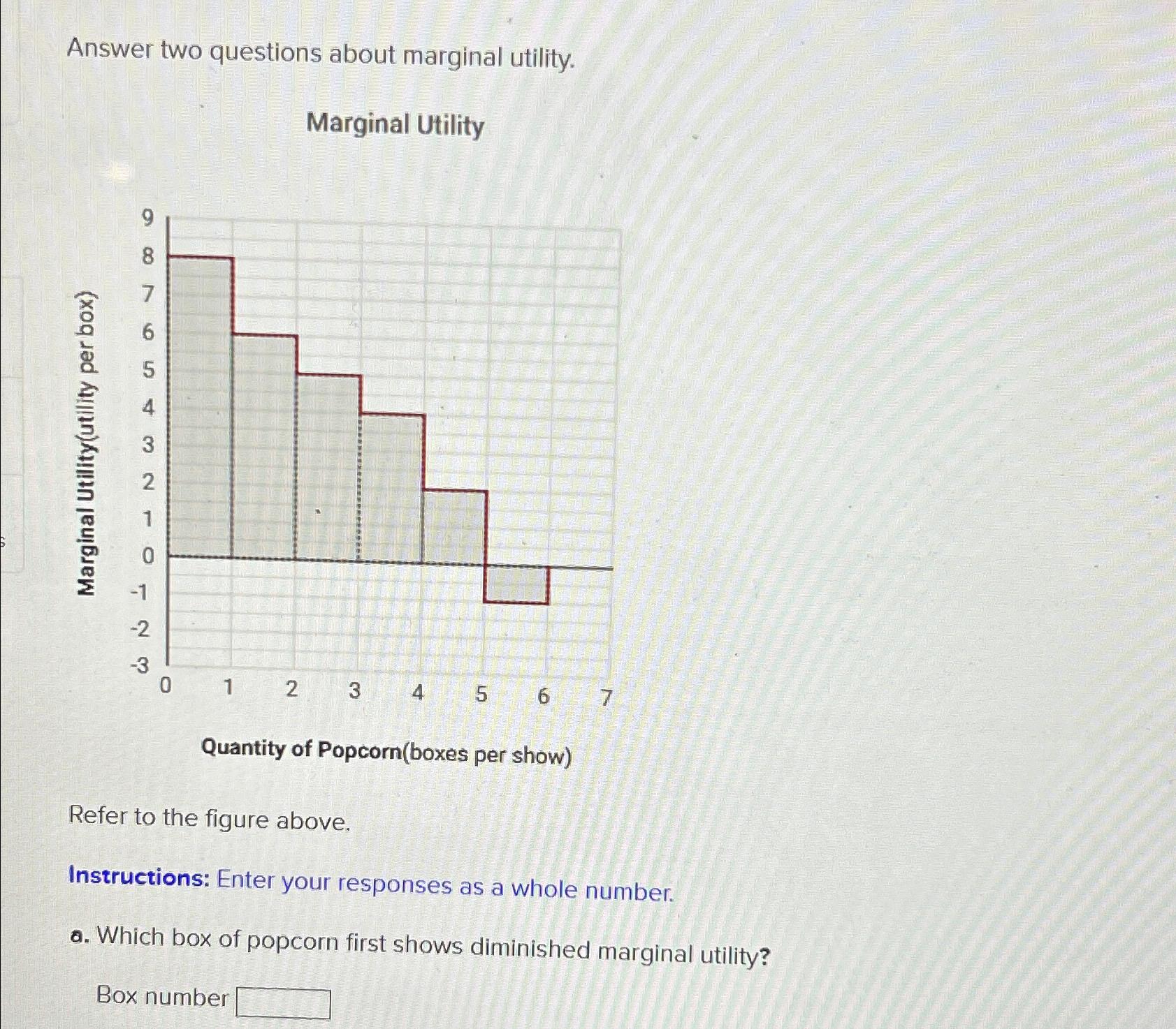 Solved Answer two questions about marginal utility.Marginal | Chegg.com