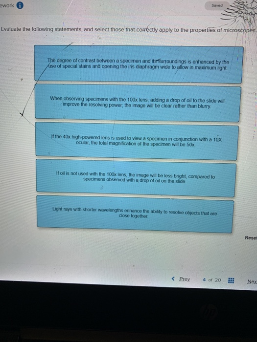 Solved ework Saved Evaluate the following statements, and | Chegg.com