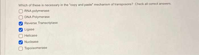 Solved Which of these is necessary in the "copy and paste" | Chegg.com