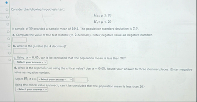Solved Conaider the following hypothesis | Chegg.com