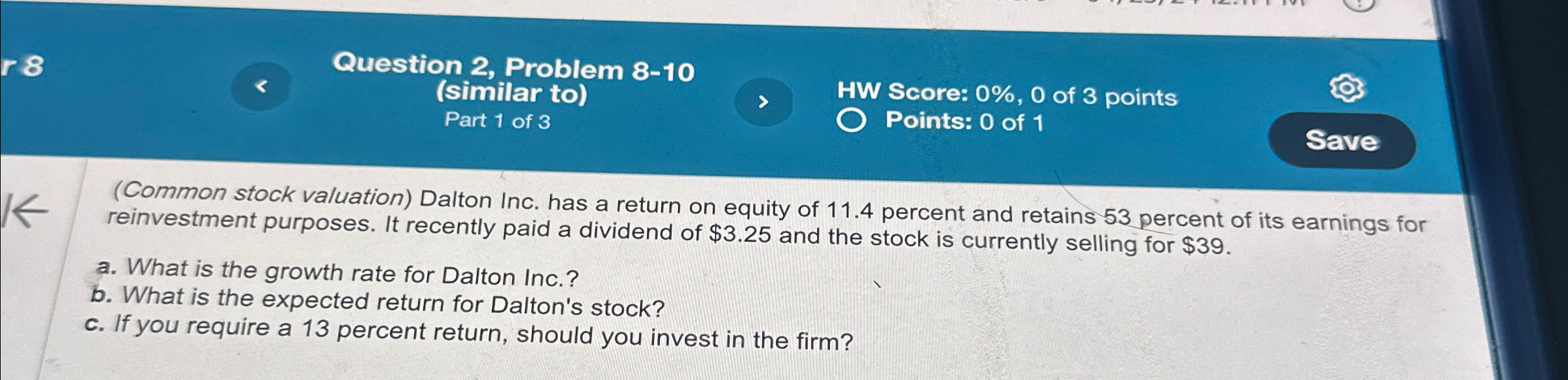 Solved Question 2, Problem 8-10 (similar to)HW Score: 0%,0 | Chegg.com Solved Question 2, Problem 8-10 (similar to)HW Score: 0%,0 | Chegg.com