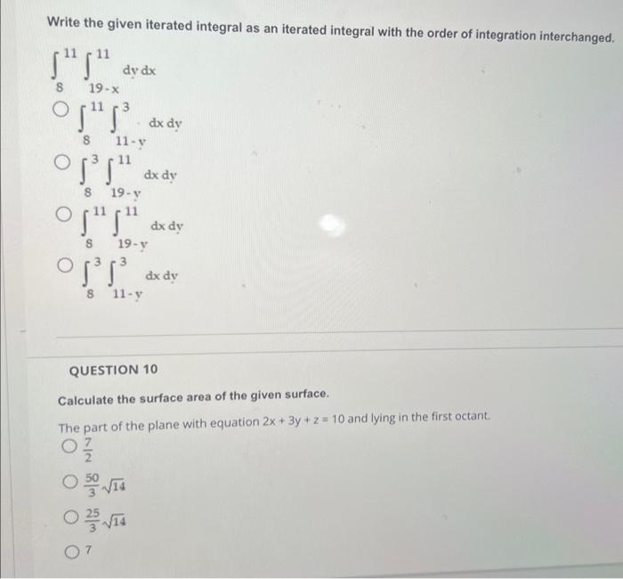 Solved Write the given iterated integral as an iterated | Chegg.com