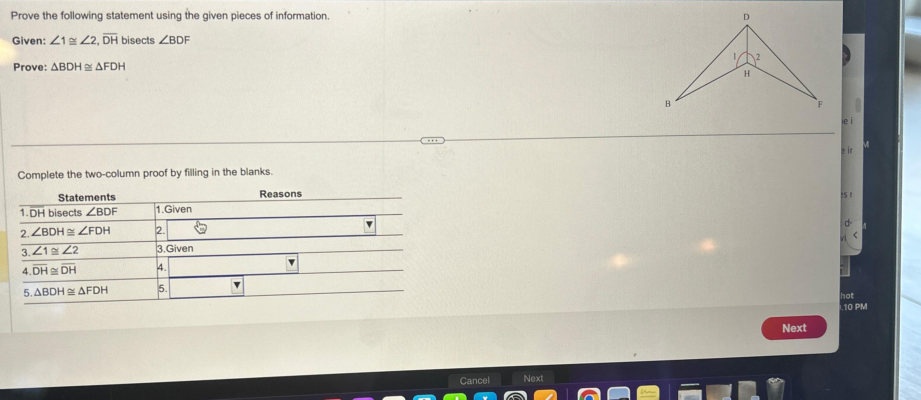 Solved Prove the following statement using the given pieces | Chegg.com