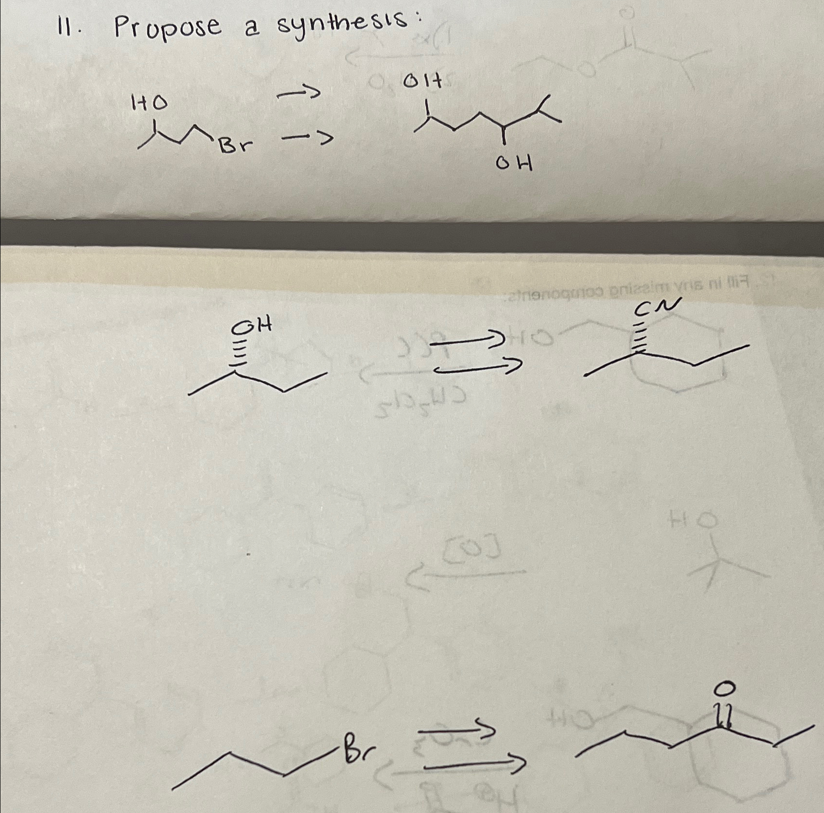 Solved Propose a synthesis: Please answerr in full with | Chegg.com