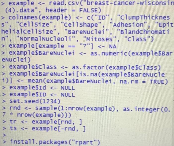 In R Studio I have already completed preprocessing. | Chegg.com