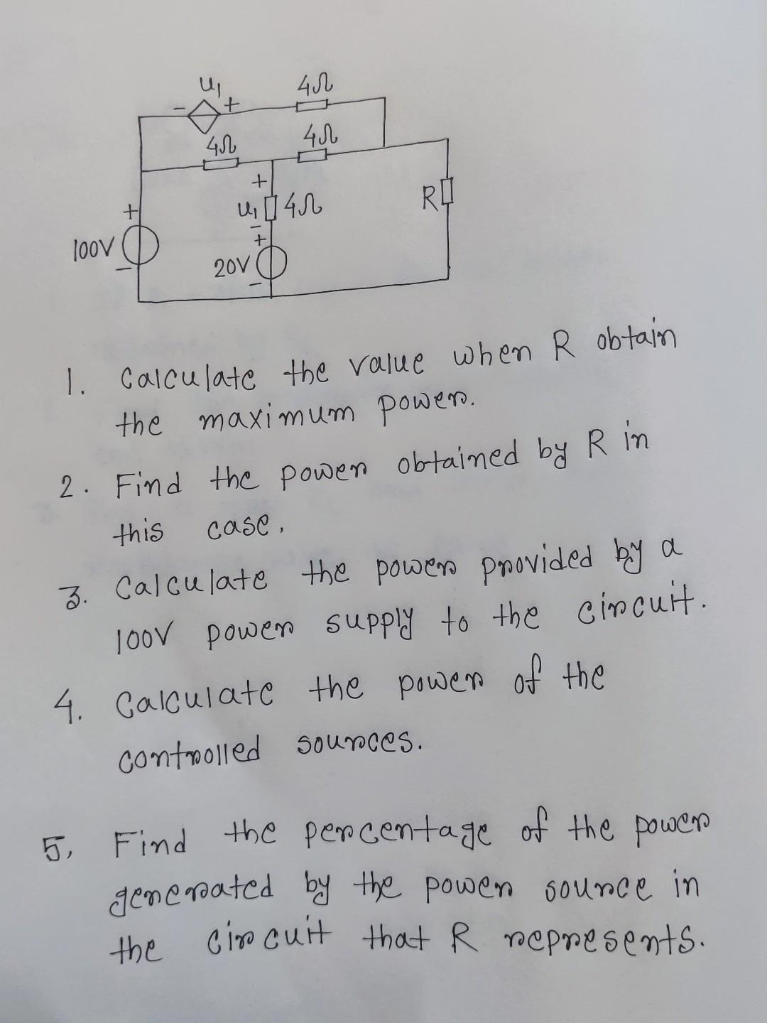 1. Calculate the value when R obtain the maximum | Chegg.com