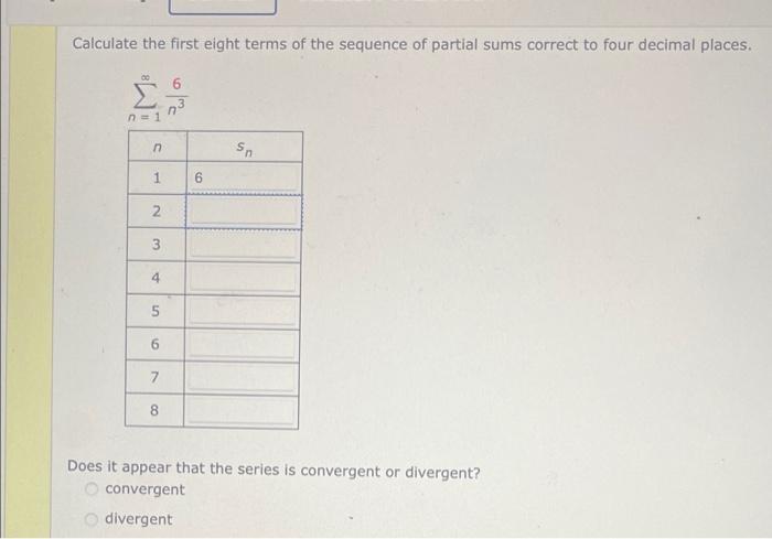 Solved Calculate the first eight terms of the sequence of | Chegg.com