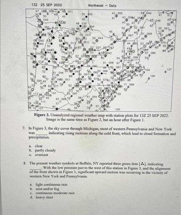 Solved isotherms, and isodrosotherms in the three side | Chegg.com