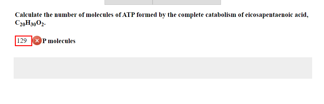 Calculate the number of molecules of ATP formed by | Chegg.com