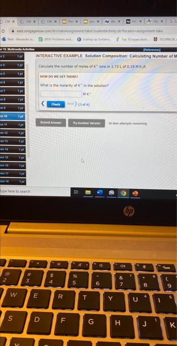 Solved INTERACTIVE EXAMPLE Solution Composition: Calculating | Chegg.com