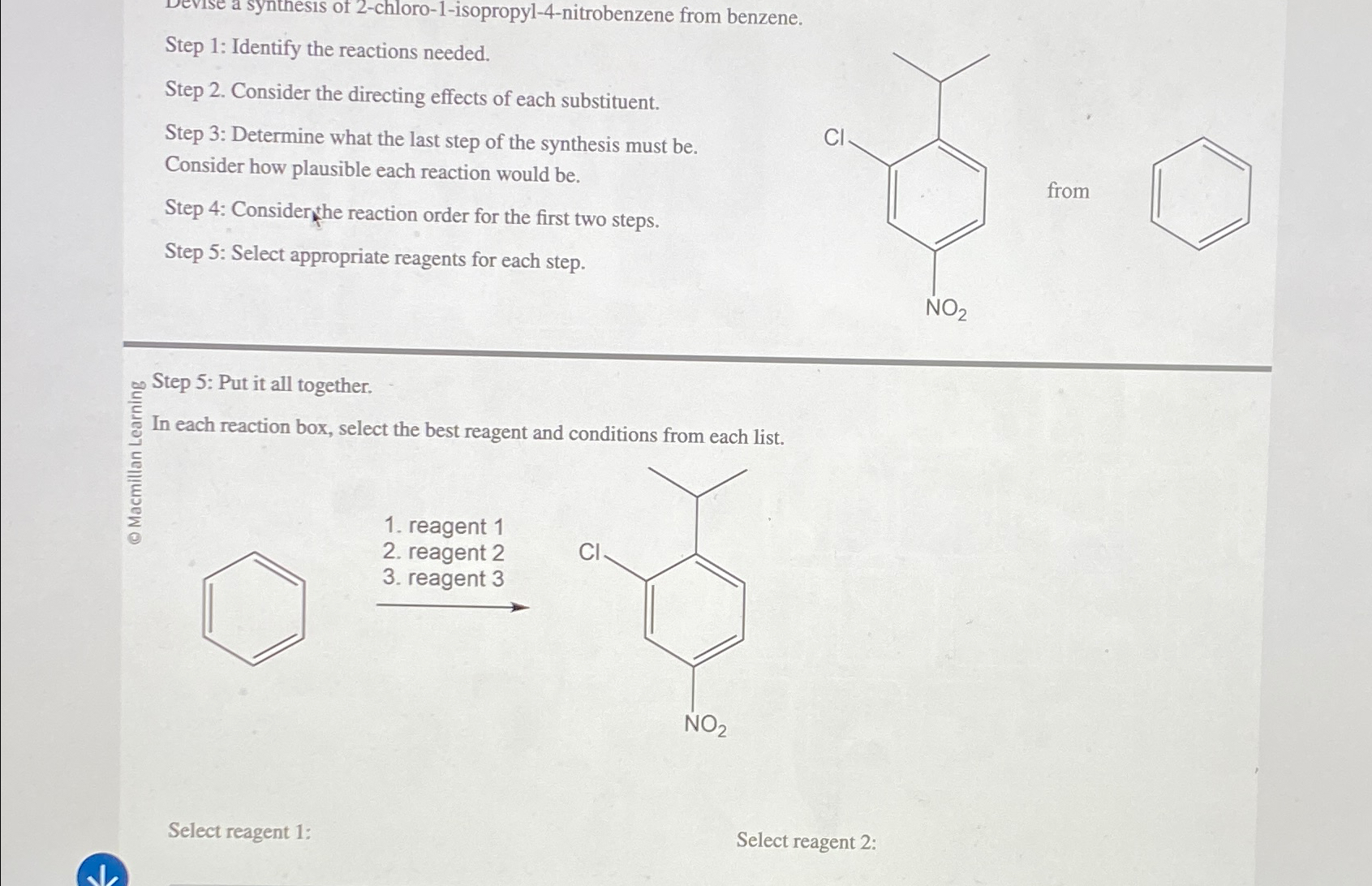 Solved Step 1: Identify the reactions needed.Step 2. | Chegg.com