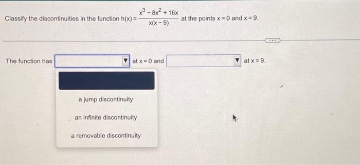 Solved the options for the first drop down are the same for | Chegg.com