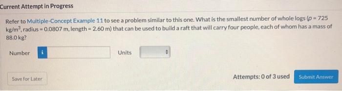 Solved Current Attempt in Progress Refer to Multiple-Concept | Chegg.com