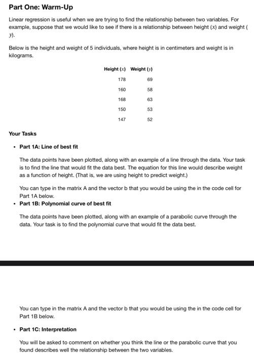 Solved งumputational Project 2: Linear Regression in this | Chegg.com