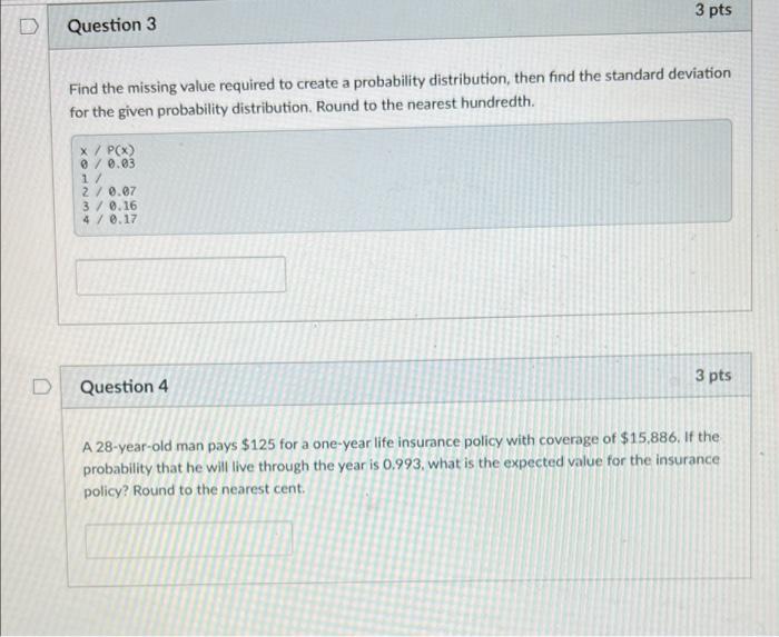 Solved Find the missing value required to create a | Chegg.com