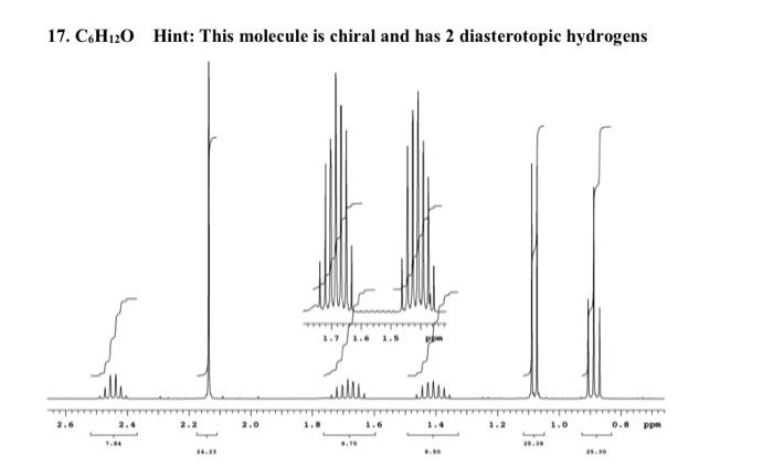 Solved for each NMR spectrum, label all triplets, singlets | Chegg.com